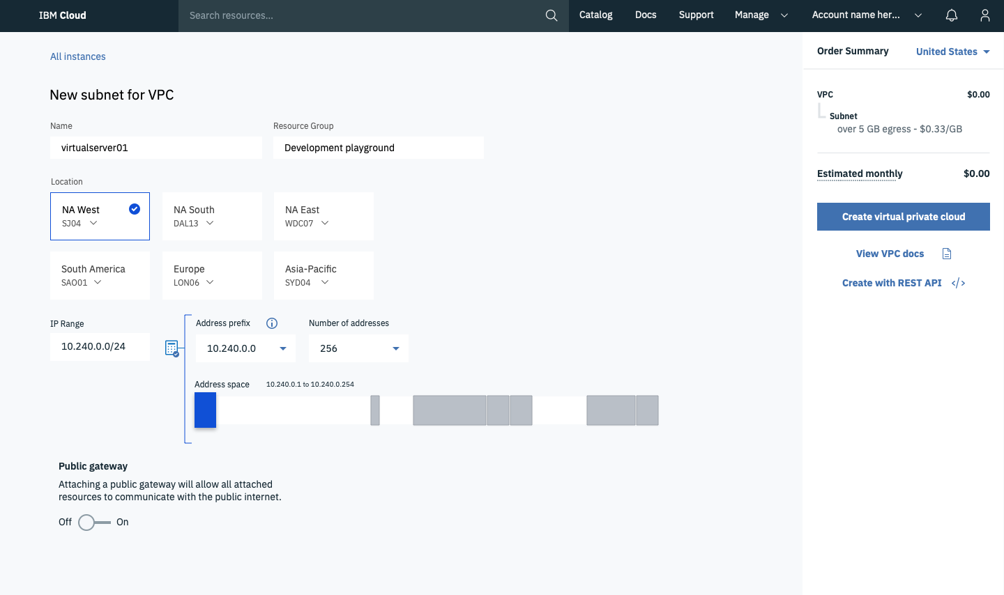 IBM Virtual Private Cloud Infrastructure - Good Design