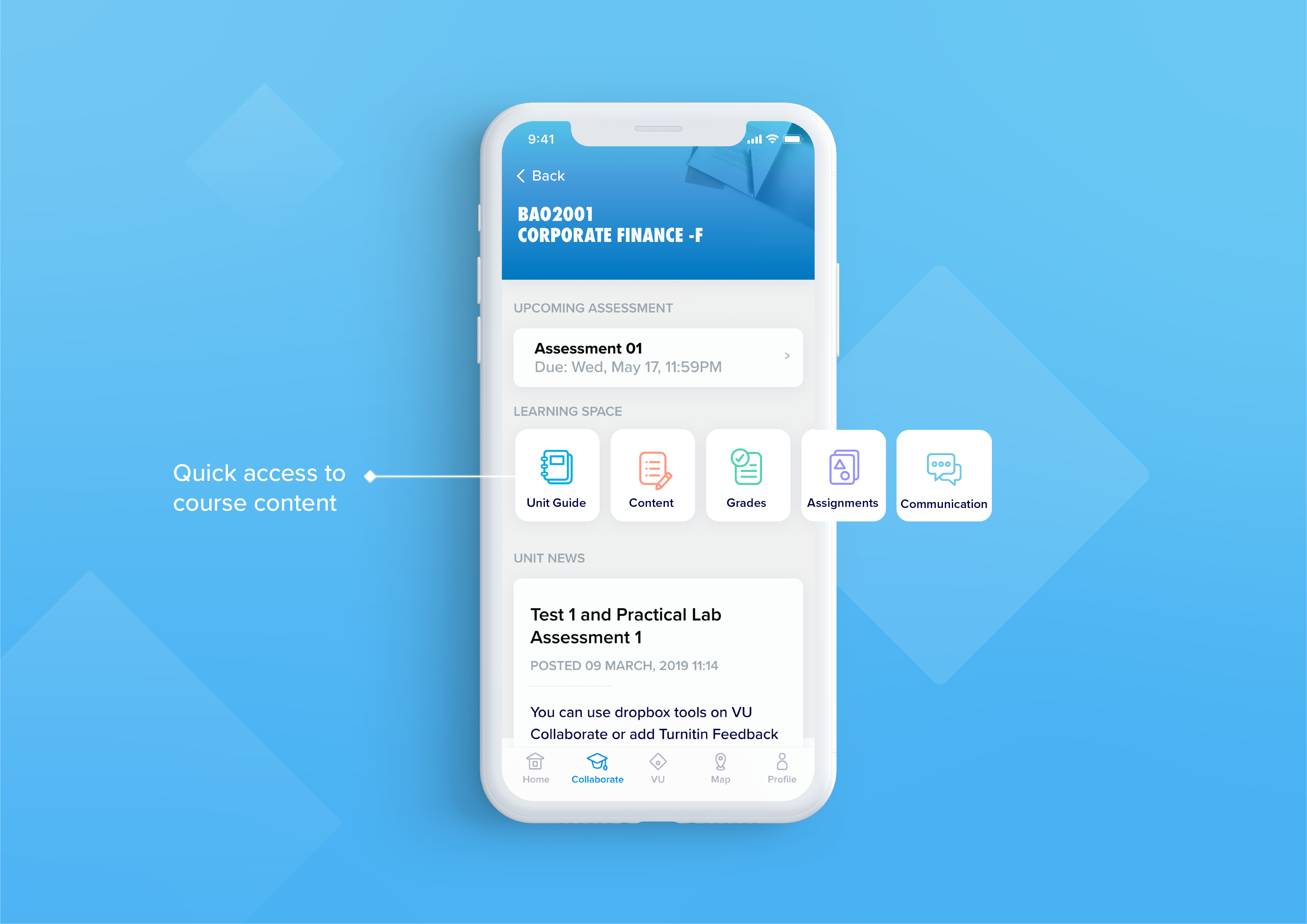 Victoria University App - Good Design