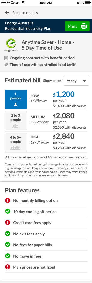 UX and UI Design of the Energy Made Easy Comparison flow - Good Design