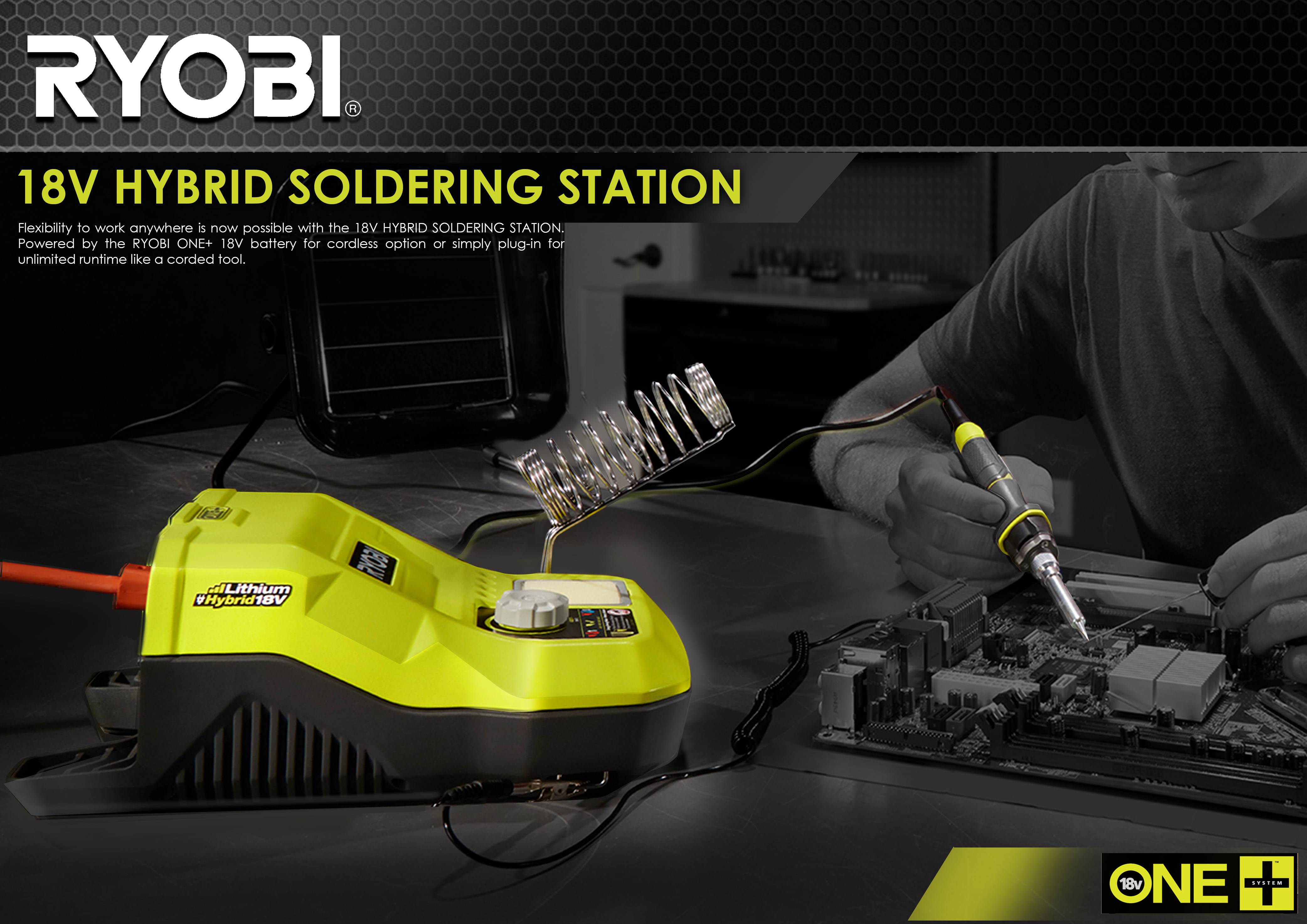 RYOBI Hybrid Soldering Iron Station - Good Design