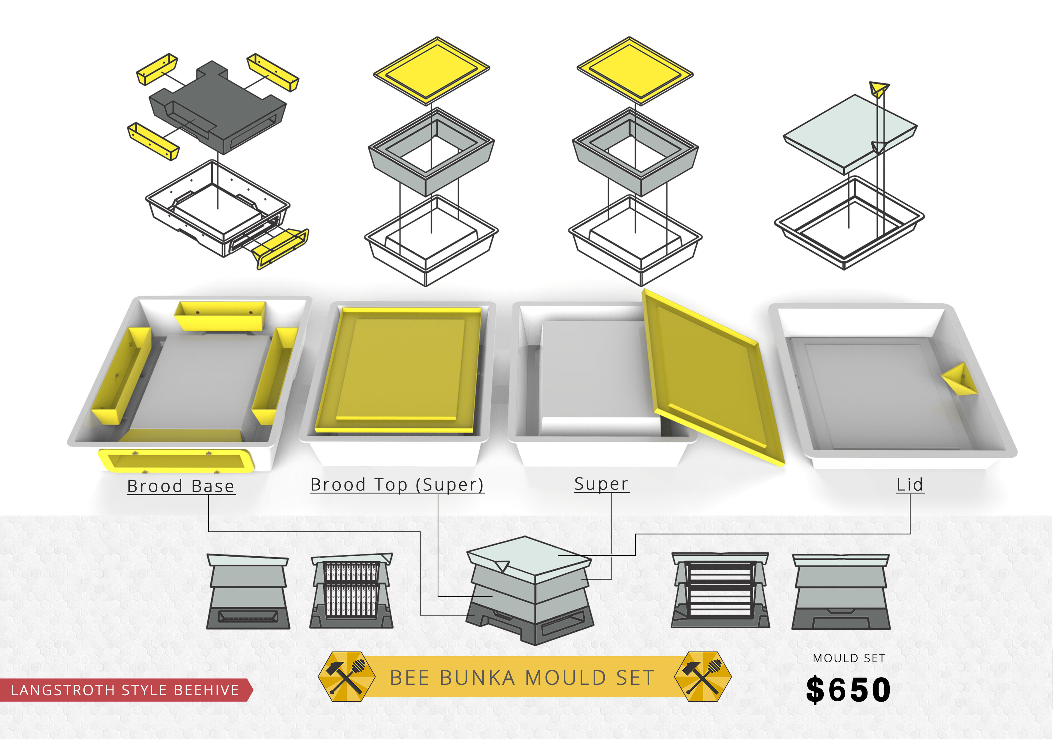 Beegin - Bee Bunka Moulds - Good Design