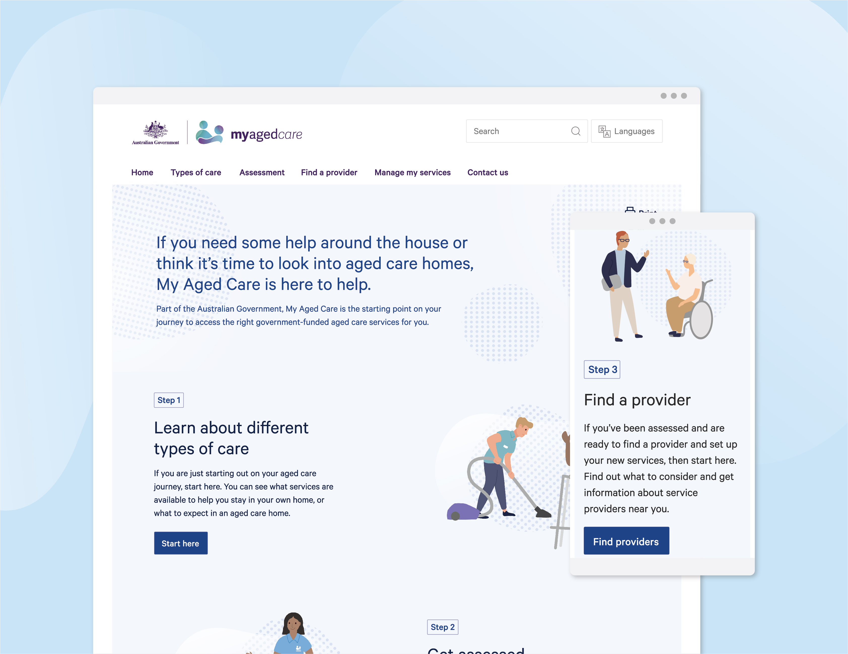 My Aged Care website - Good Design