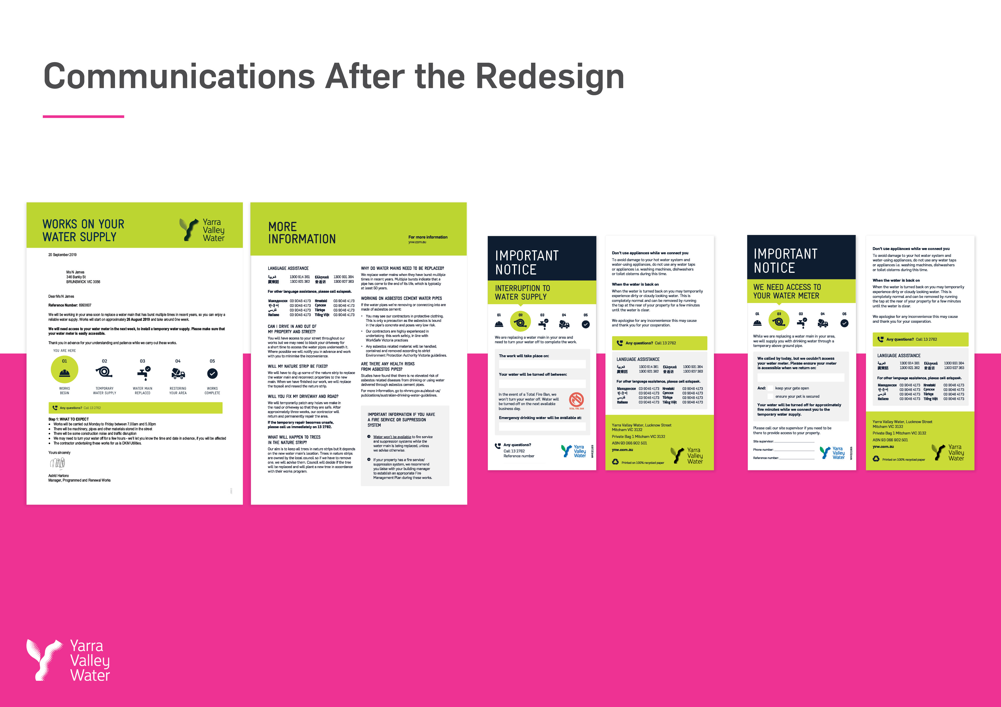 Re-imagining Water Mains Renewal - Good Design