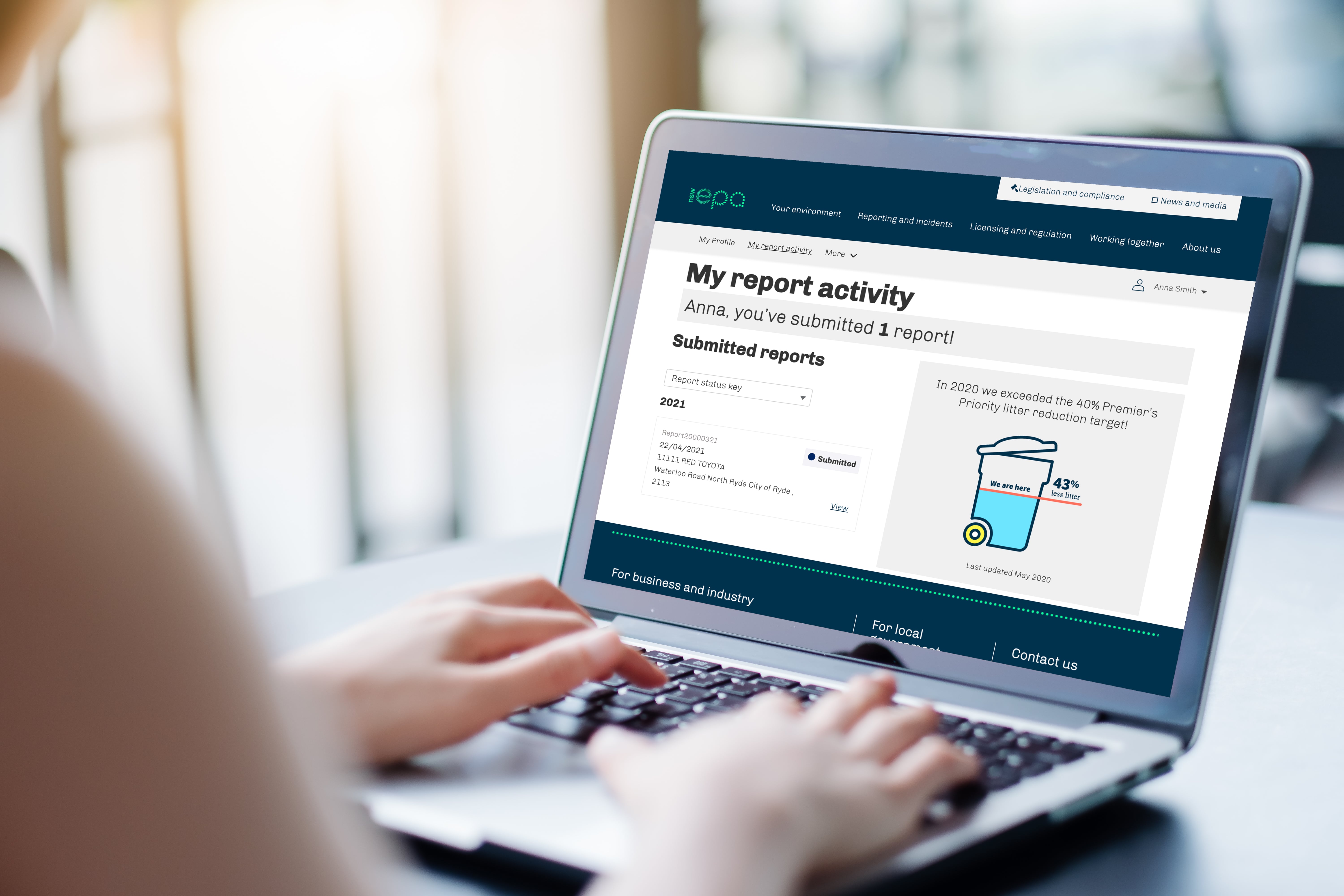 EPA 'Report A Tosser' Digital Experience - Good Design
