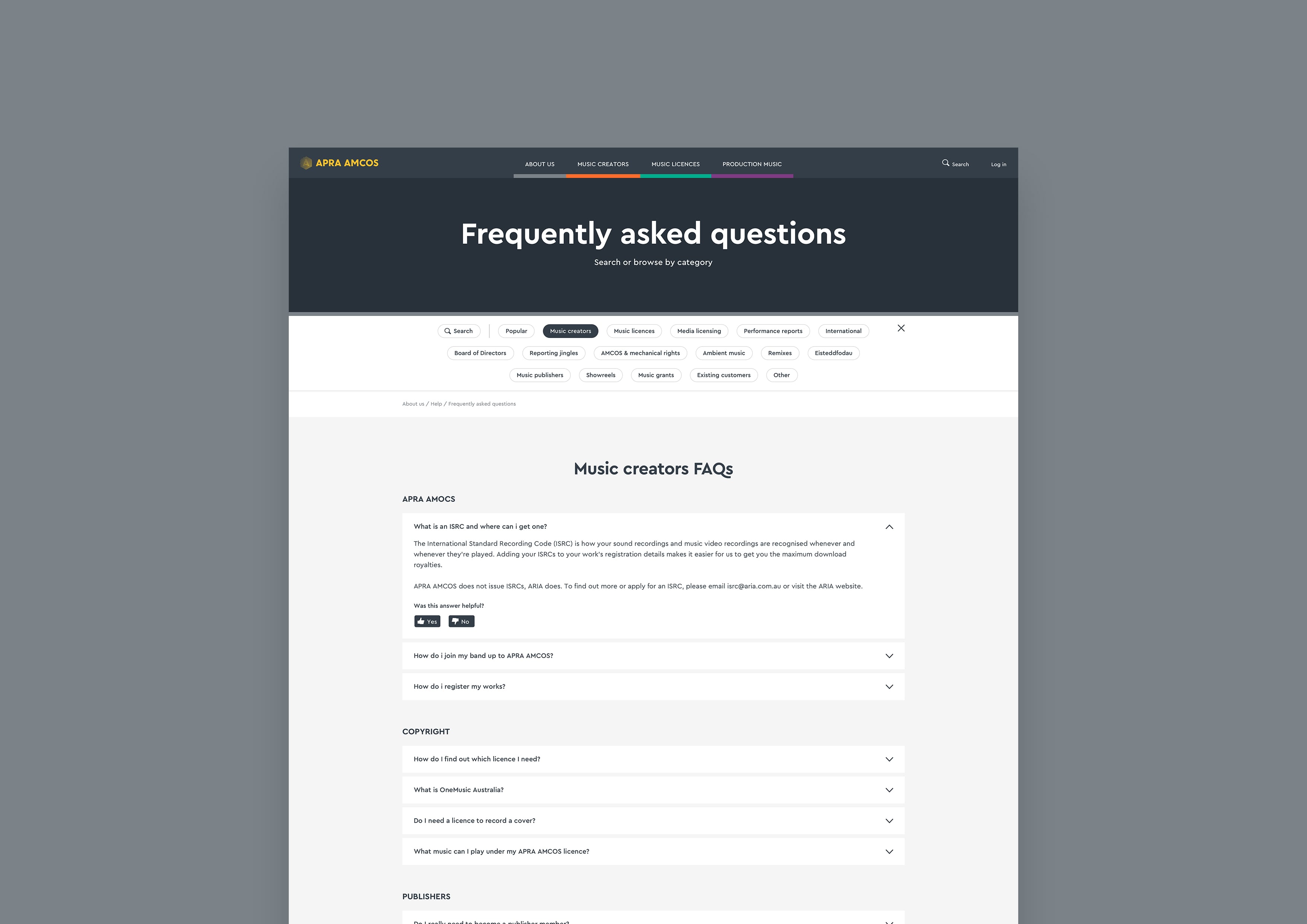 APRA AMCOS - Good Design