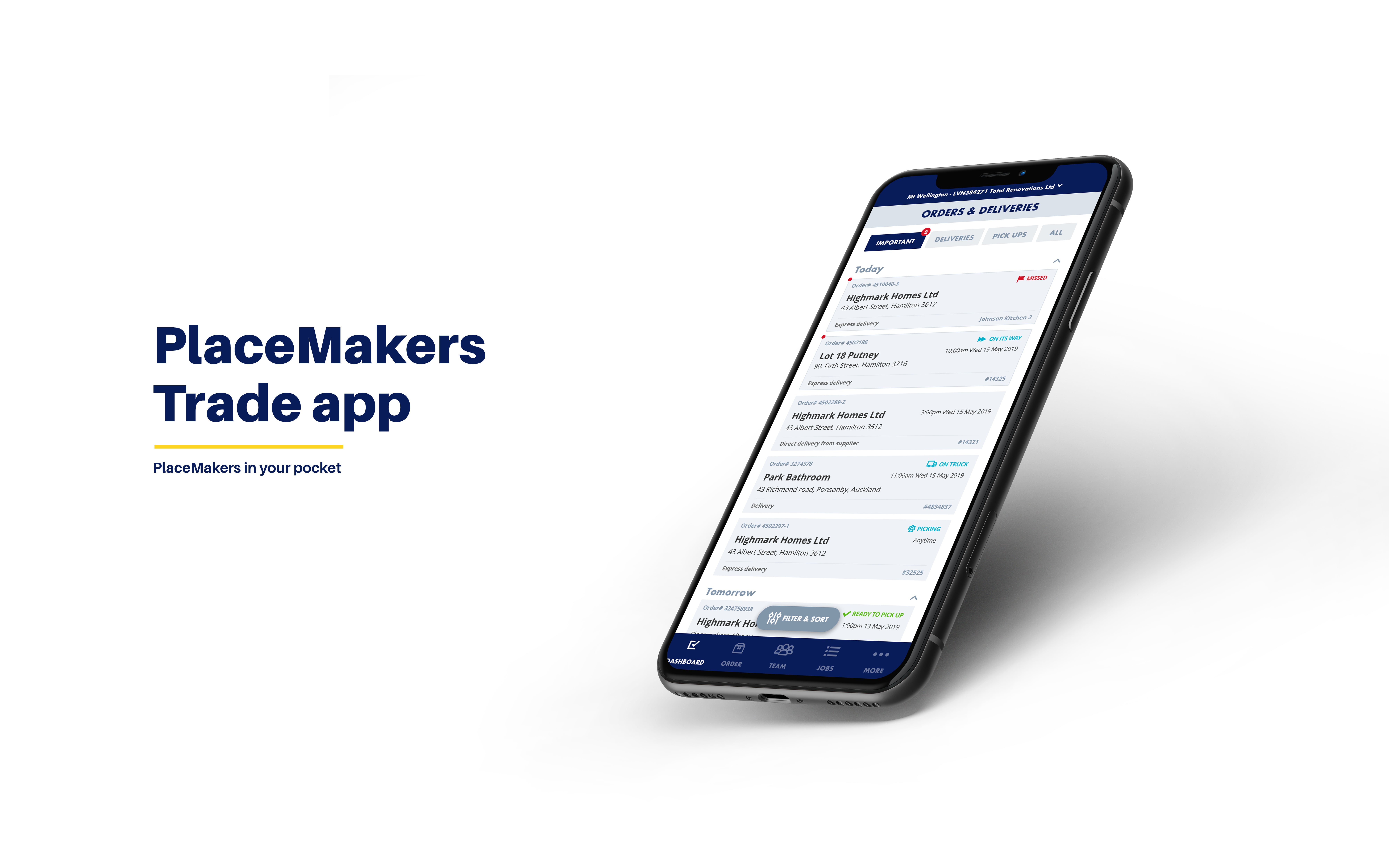 PlaceMakers Trade App - Good Design