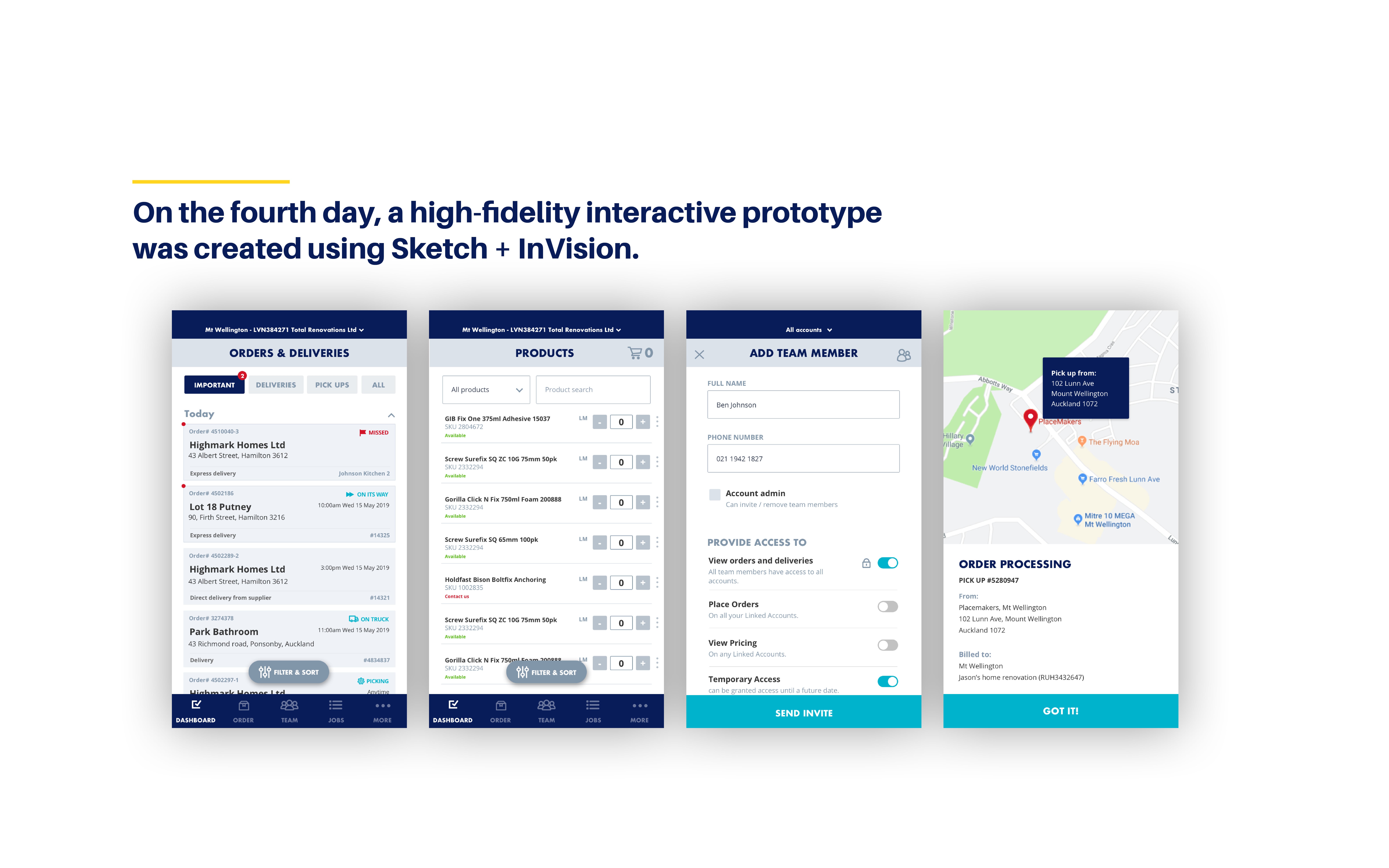PlaceMakers Trade App - Good Design