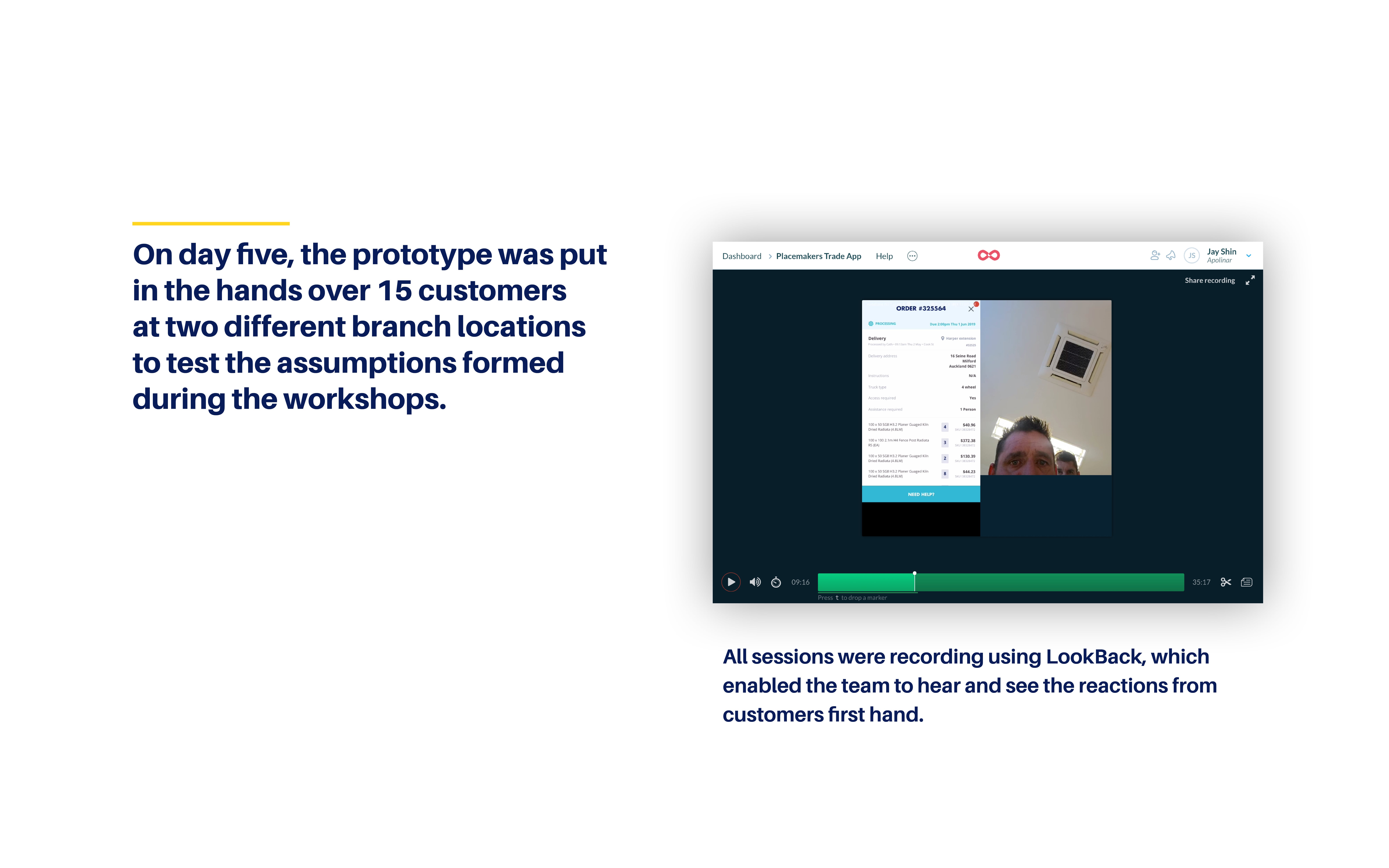 PlaceMakers Trade App - Good Design