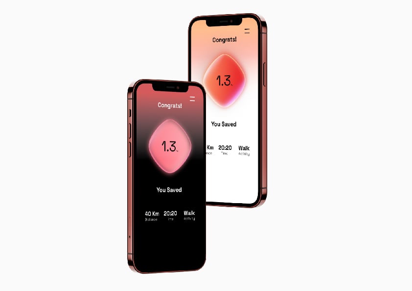 Quambio - CO2 Tracker iOS & Android App Design - Good Design