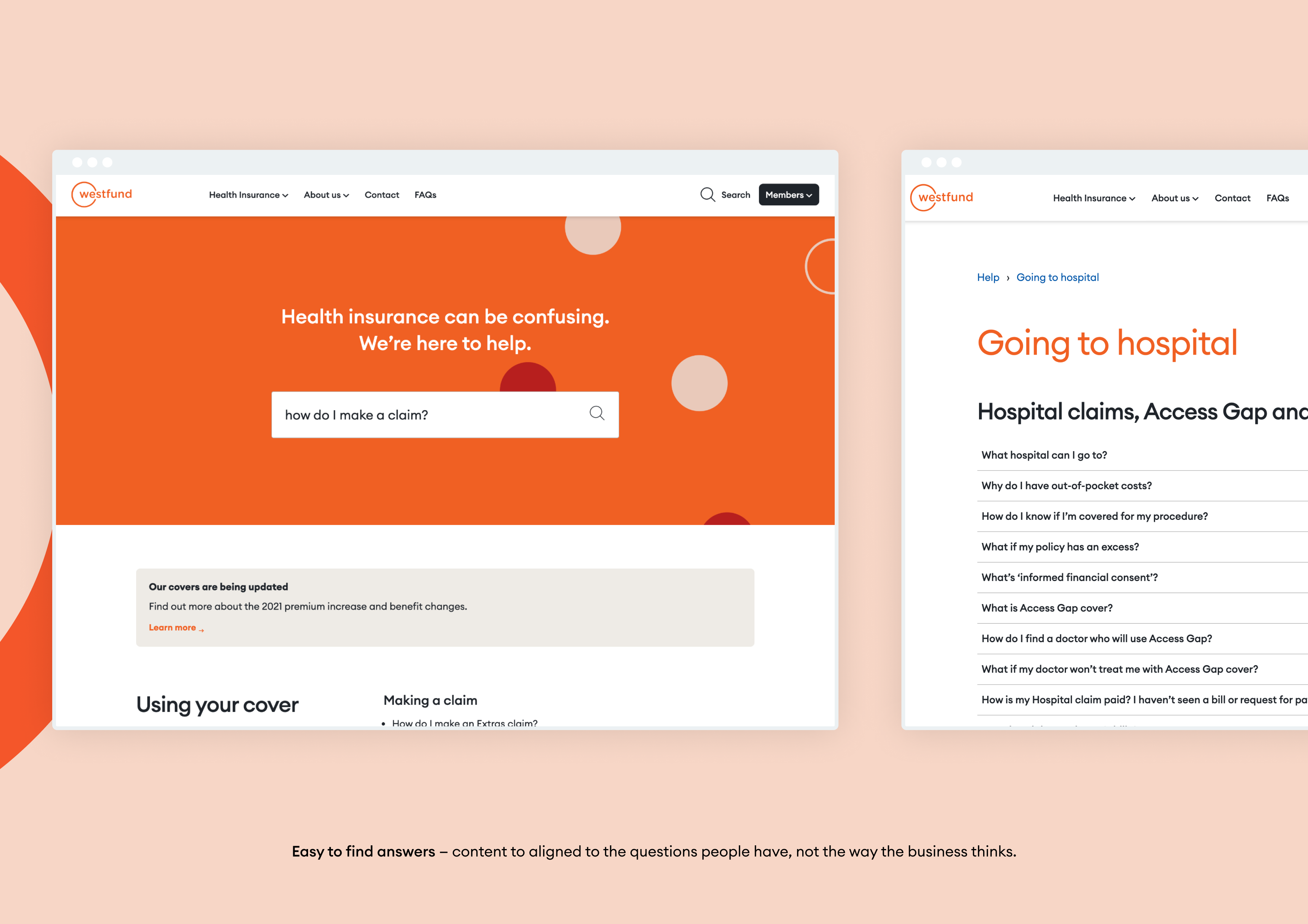 Westfund - Better health cover for regional Australia - Good Design