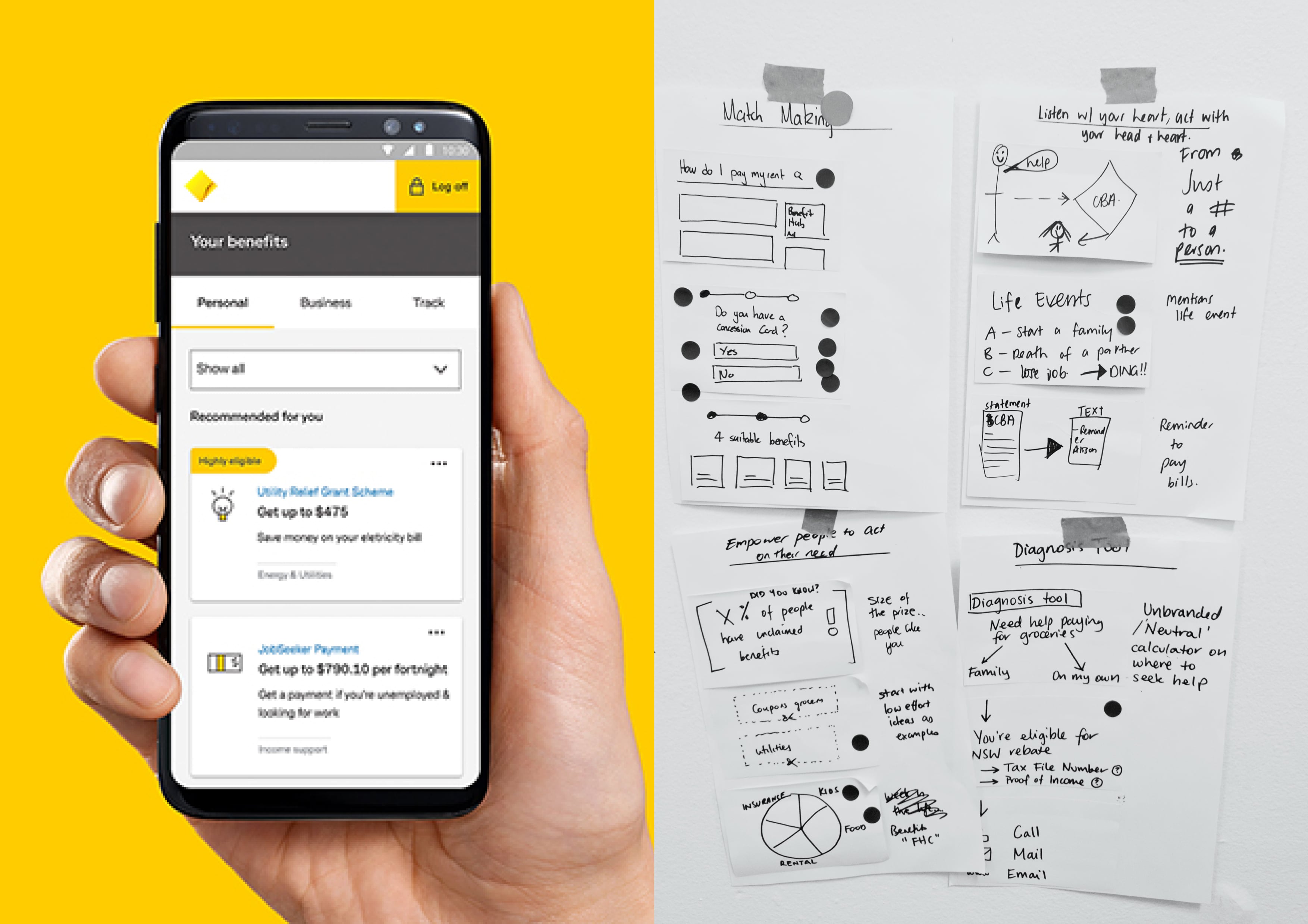 Benefits Finder - Redefining how banks support communities - Good Design