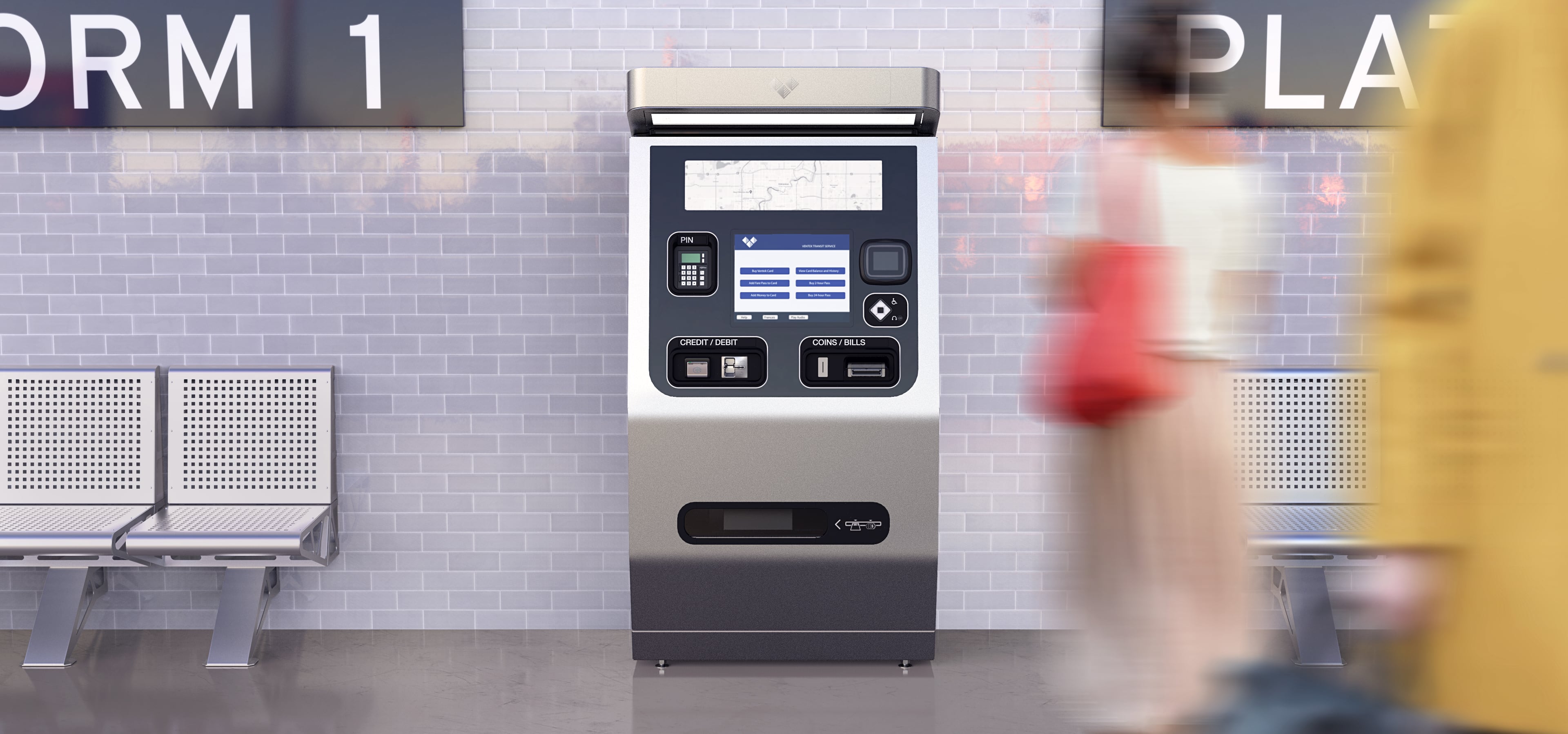 VenTek - Smart Fare Vending Machine - Good Design